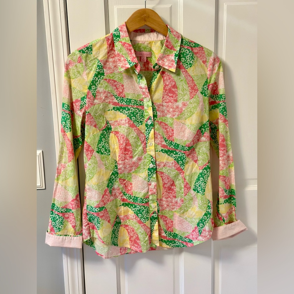 Lilly Pulitzer Franco Multi-Color Wing Ding Floral Pa… - Gem